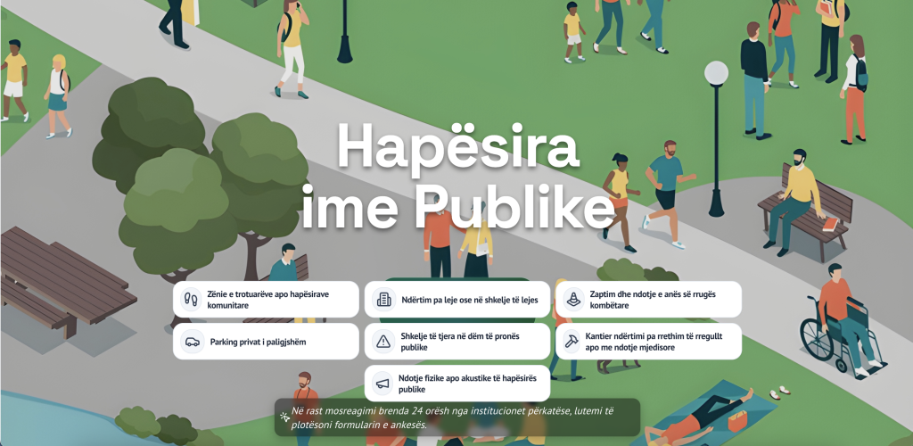 Nismë e re për mbrojtjen e hapësirave publike: “Hapësira ime Publike ...