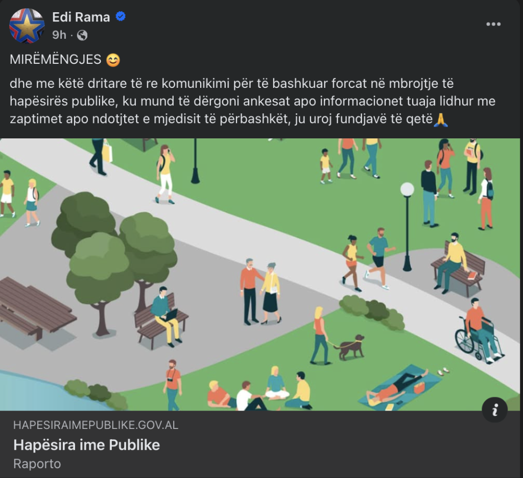 Nismë e re për mbrojtjen e hapësirave publike: “Hapësira ime Publike ...